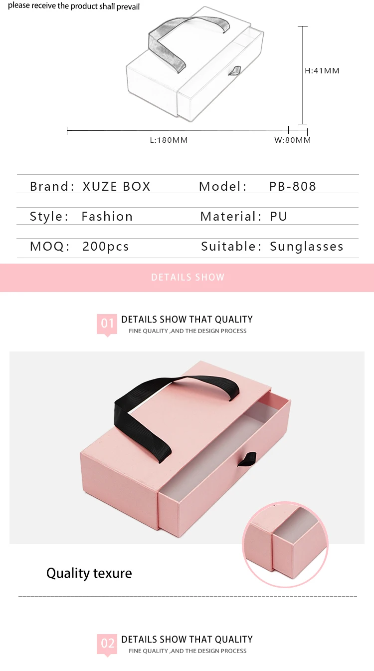 Luxury Sunglasses Case Gift Drawer Box Eyeglass Set Sunglasses Package ...