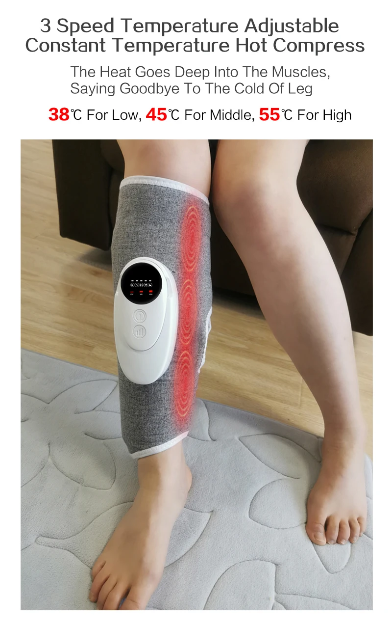 Wireless Air Pressure Compressor - Leg Massager with Heat