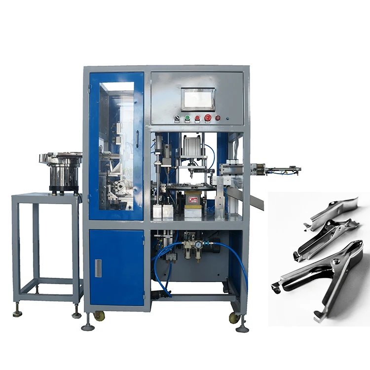 Custom Electric Charger Clamp Assembly Machine Semi Automatic Metal ...