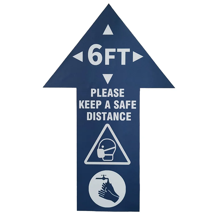 Custom Shape Outdoor Vinyl Sticker Ground Floor Advertising Sign In ...