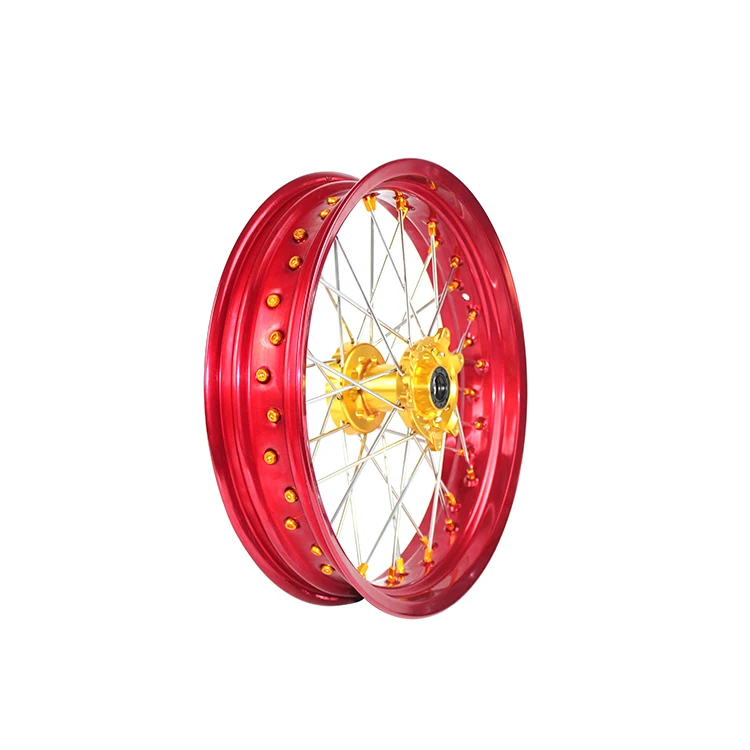 アルミ Crf450用のカスタムカラー36hスーパーモトホイール Buy 17 Inch Supermoto Wheels Front