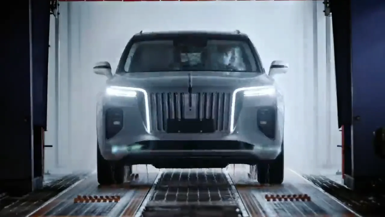 In Stock Hongqi E-hs9 2022 460km Qiyue Edition 7 Seats Left Hand Drive New 4 Wheel Electric Cars ...