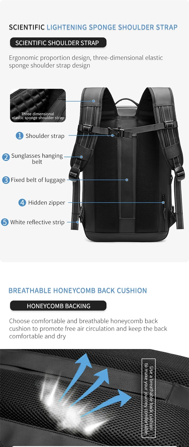 Vacuum Travel Bag Compression Storage Bag Backpack Airback Bag Built-in ...