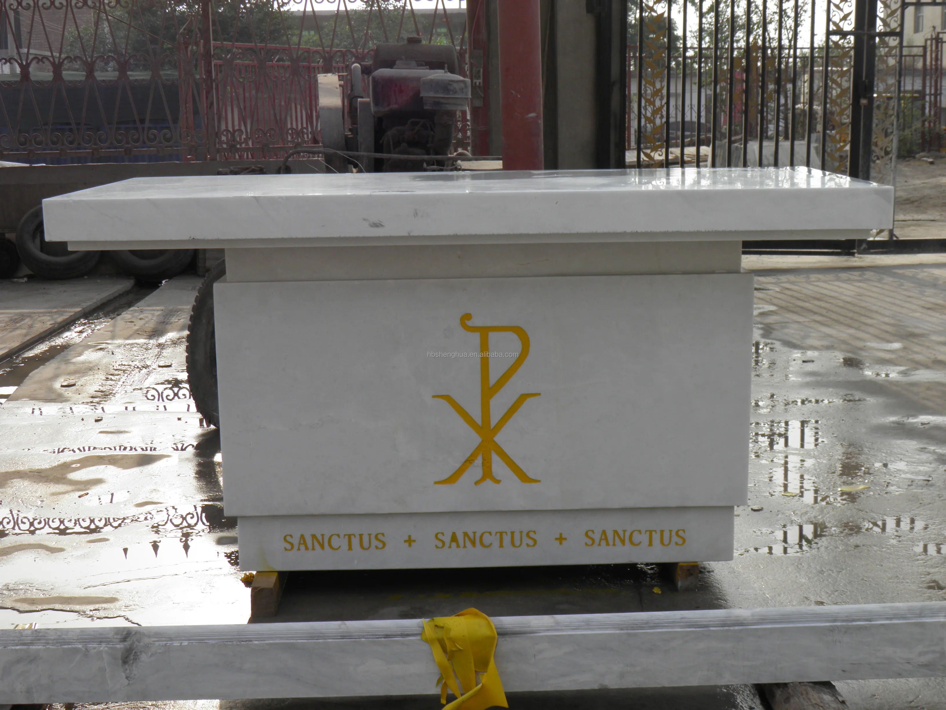 Custom Stone Religious Altar - Hand Carved Marble Temple