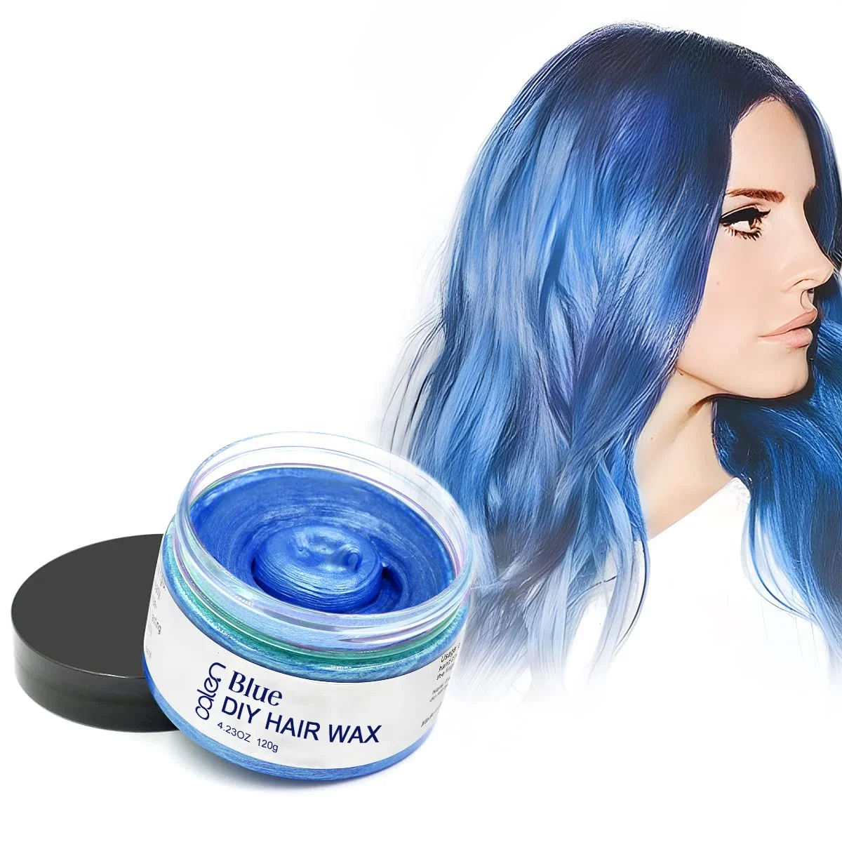 Blue wax hair store
