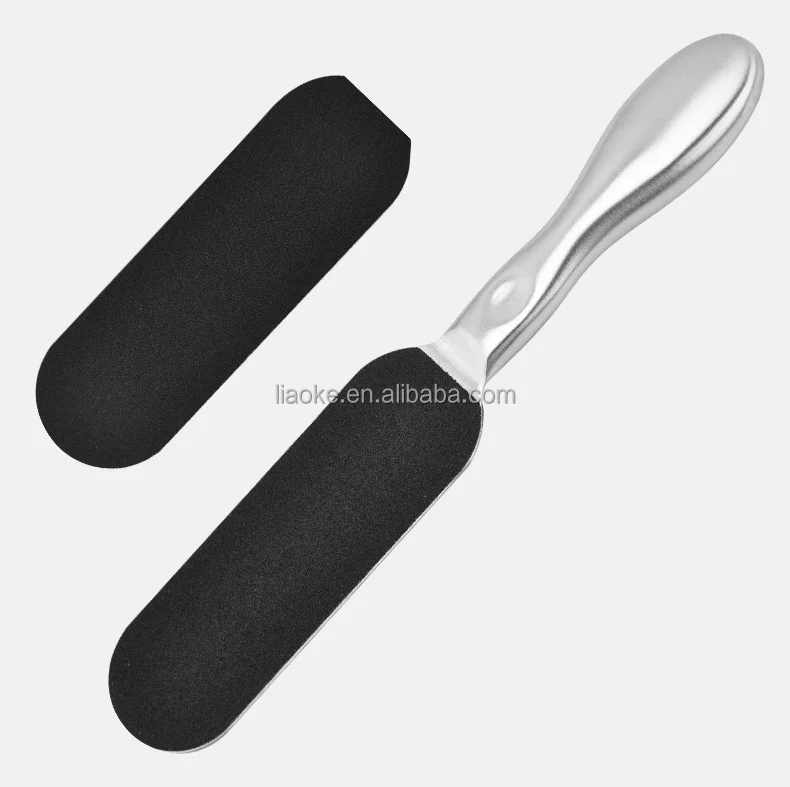 Stainless Steel Double Side Sandpaper Foot File Callus Remover Pedicure ...