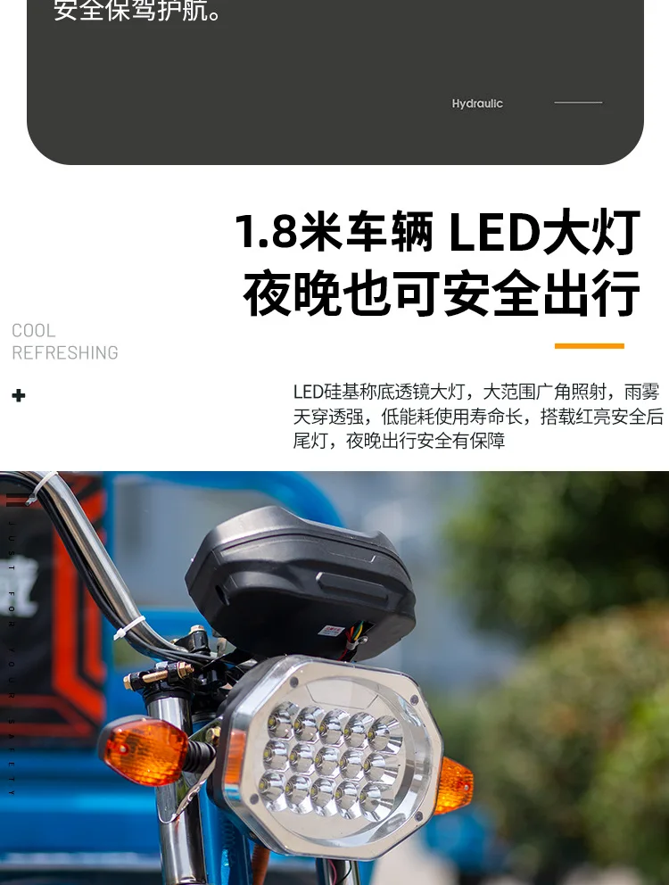1000W Four Wheel Electric Transport Vehicle Made in China