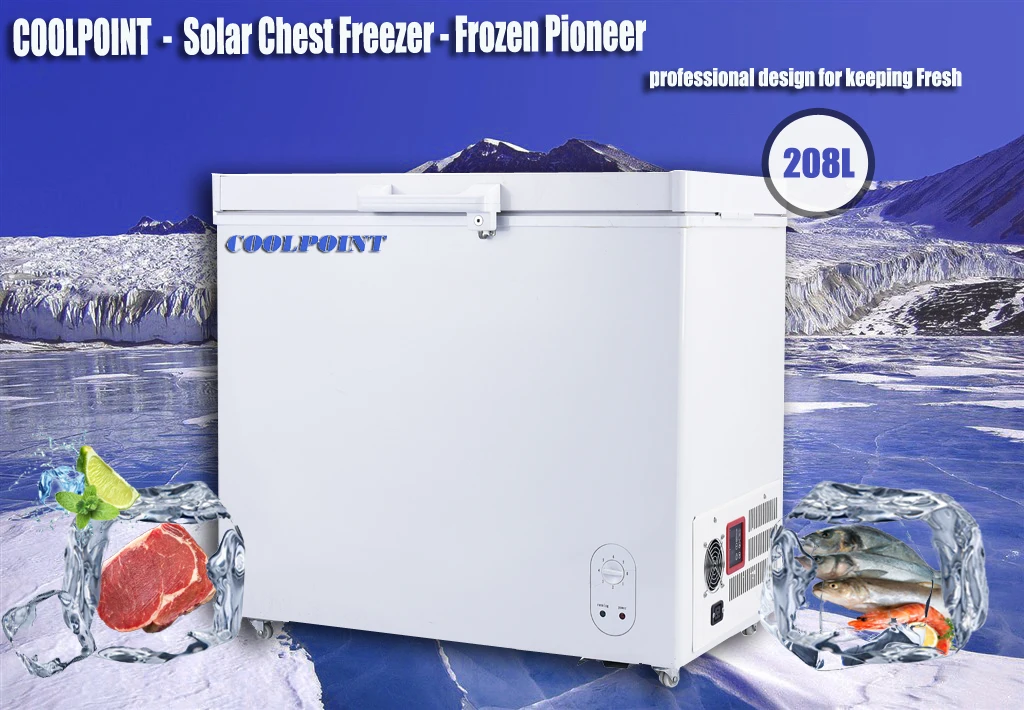 Coolpoint 12 Volt/24 Volt Freezer Chest Solar Power Dc Power Freezer ...