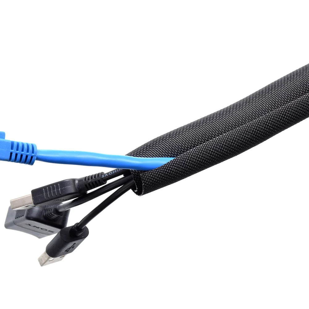 Braided Sleeving Expandable JDD Split Woven Cable Wrap Sleeve Cover for ...