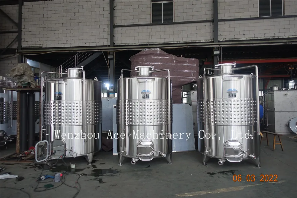 1000l Cone Bottom Shape Beer Fermentation Tanks Cooling Using Dimple ...