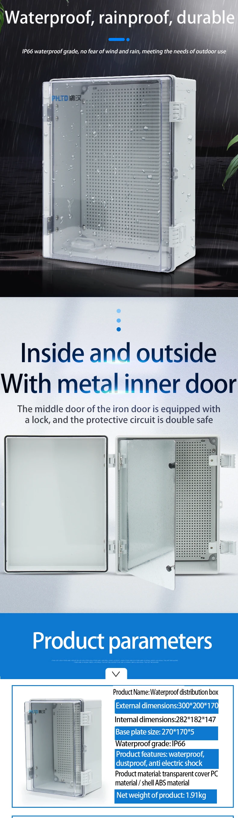 Waterproof Electrical Junction Box | Ip66 Outdoor Enclosure For ...