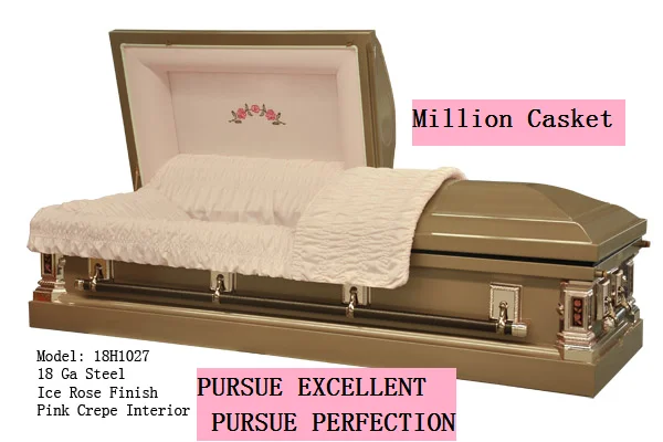 Elegant USA Standard Funeral Metal Steel Casket & Coffin