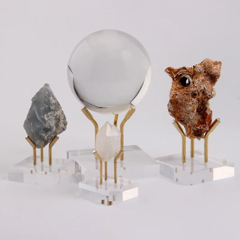 Acrylic Crystal Base - Elegant Display for Mineral Specimens