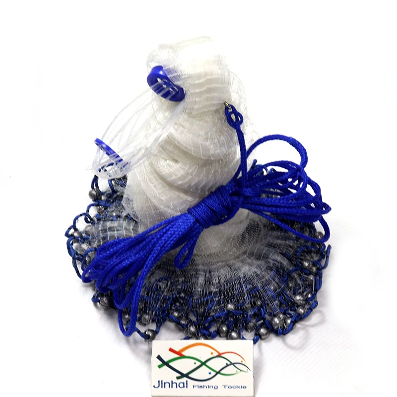 Nylon Mono Wire Cast Net 4-10 Ft American Style Hand Cast Net Bottom ...