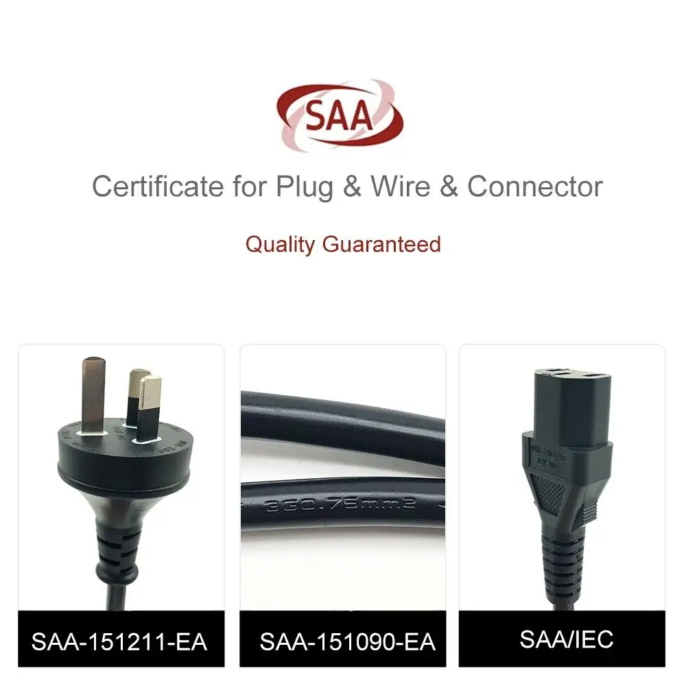 AU Standard 10A 15A 250V 3 Prong Plug IEC C13 C5 Power Cable Au 3 Pin ...