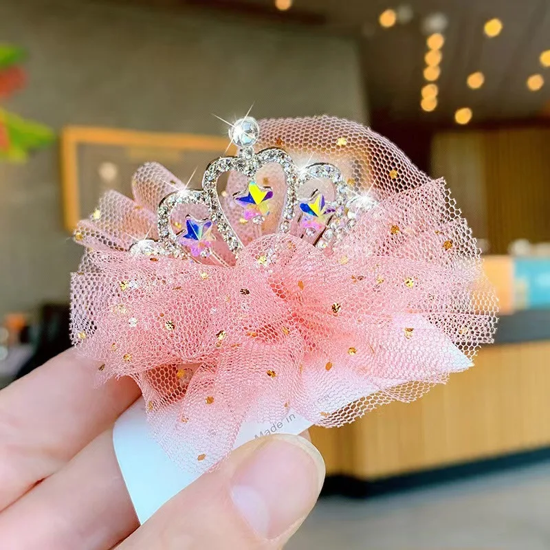 Children Crown Hairpin Headdress Baby Princess Crown Fairy Water ...