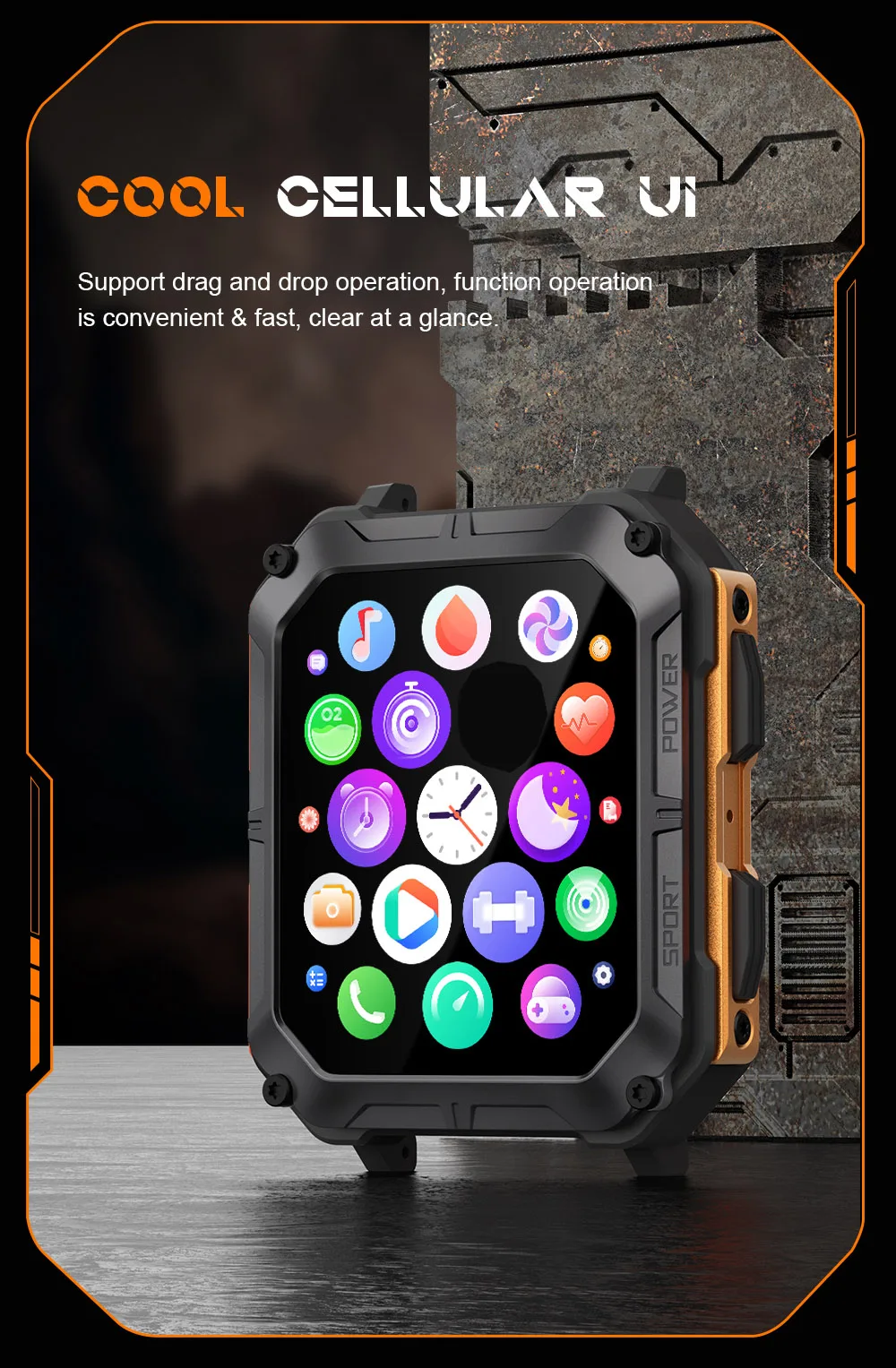Valdus C20 Pro Smartwatch - IP68 Waterproof & Long Standby