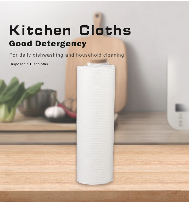 Disposable Dishwashing Cloth Lazy Rag Dry And Wet Kitchen Paper Non ...