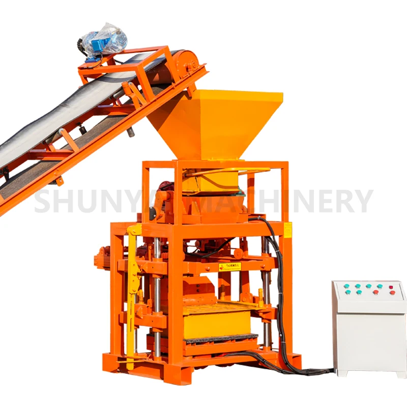 Shunya Machine For Brick Making For Sale Hollow Concrete Qtj4-35 ...