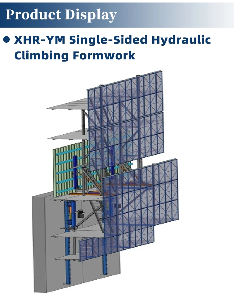 Hydraulic Climbing Formwork System For Elevator Shaft Construction/high ...