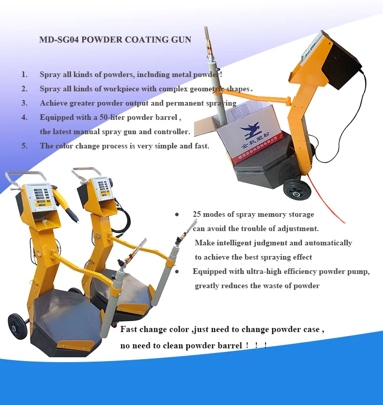 Quick Change Color Vibration Basement Electrostatic Manual Powder ...