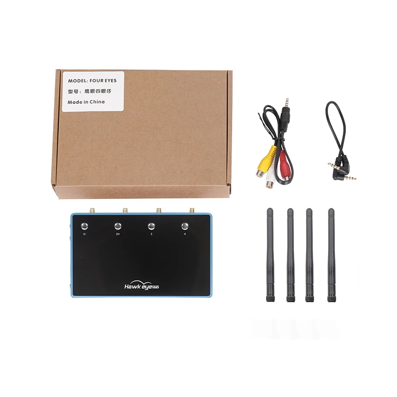 Hawkeye Four Eyes 4-Channel 5.8G Receiving 4-Segment HDMI TV Output 4,2 ...