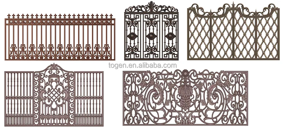 Residential Modern Cast Aluminum Fence - Durable & Stylish