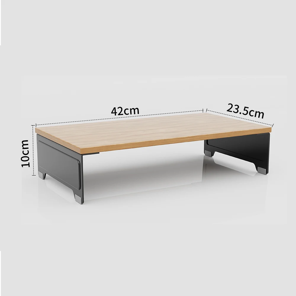 Mdf Aluminum 1 Tier Desktop Computer Riser Monitor Stand For Laptops ...