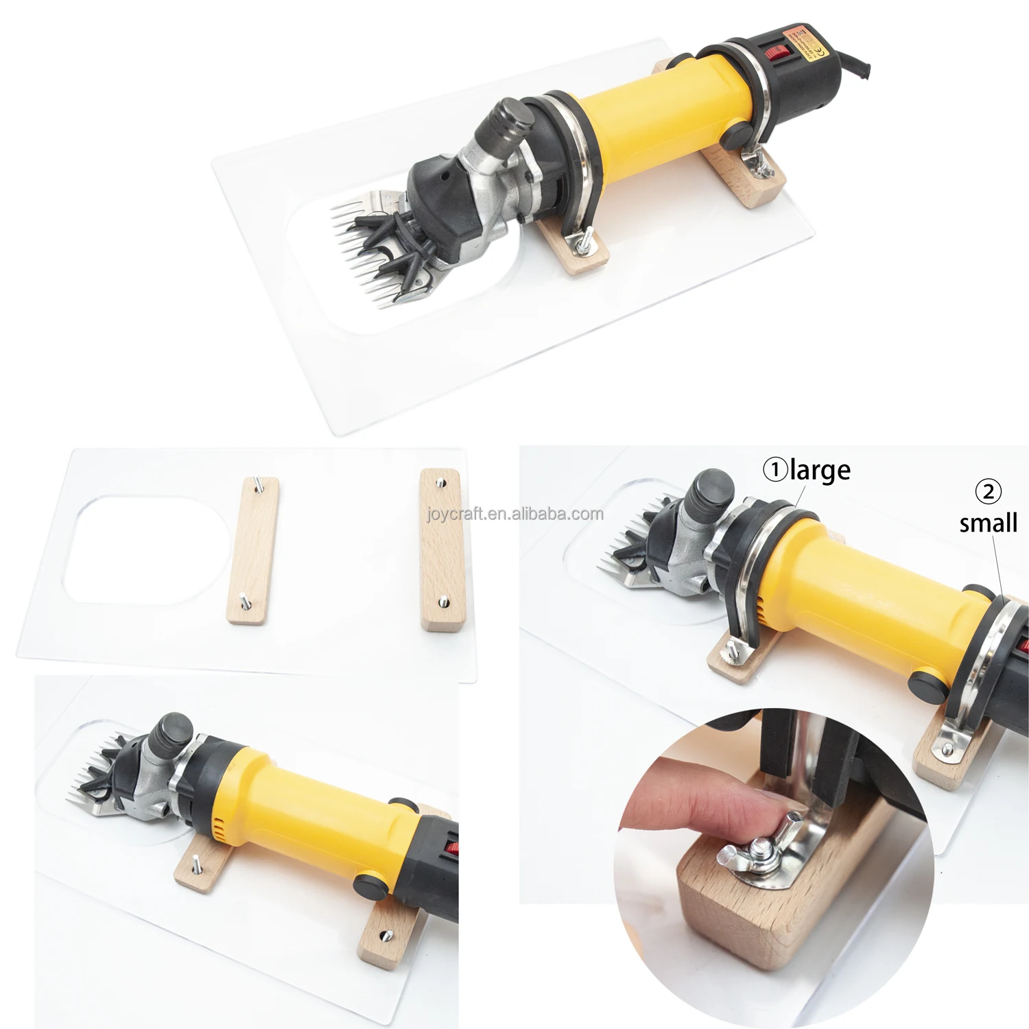 Solid Wood Acrylic Shearing Guide Trimmer Guider for Tufting Gun Rug ...