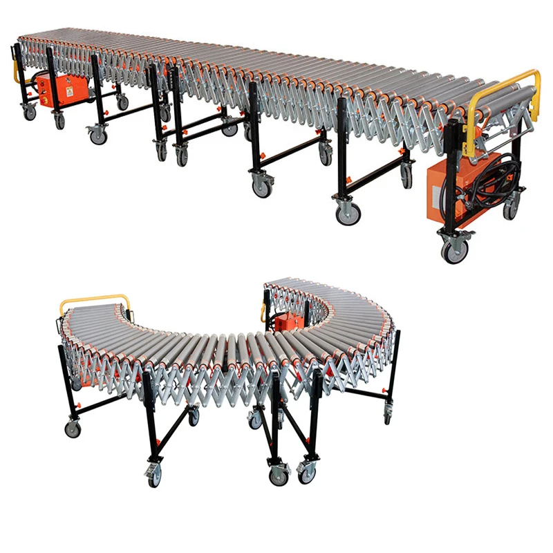 OEM Controllable Speed Portable Roller Conveyor Gravity Extendable and ...