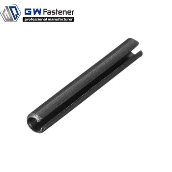 Carbon Steel Black Slotted Spring Tension Pins Split Dowe Roll Pin ...