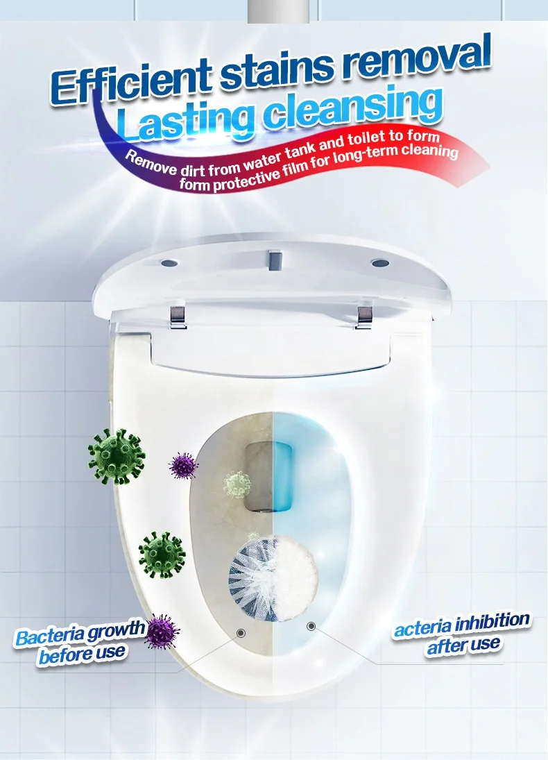 Alibaba.com: 50g blue+white bubble toilet bowl cleaner block, cistern ...