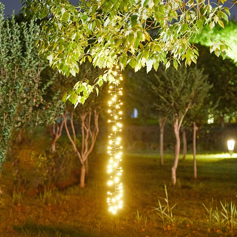 Outdoor Led Meteor Shower String Lights Christmas Firecracker Garland ...