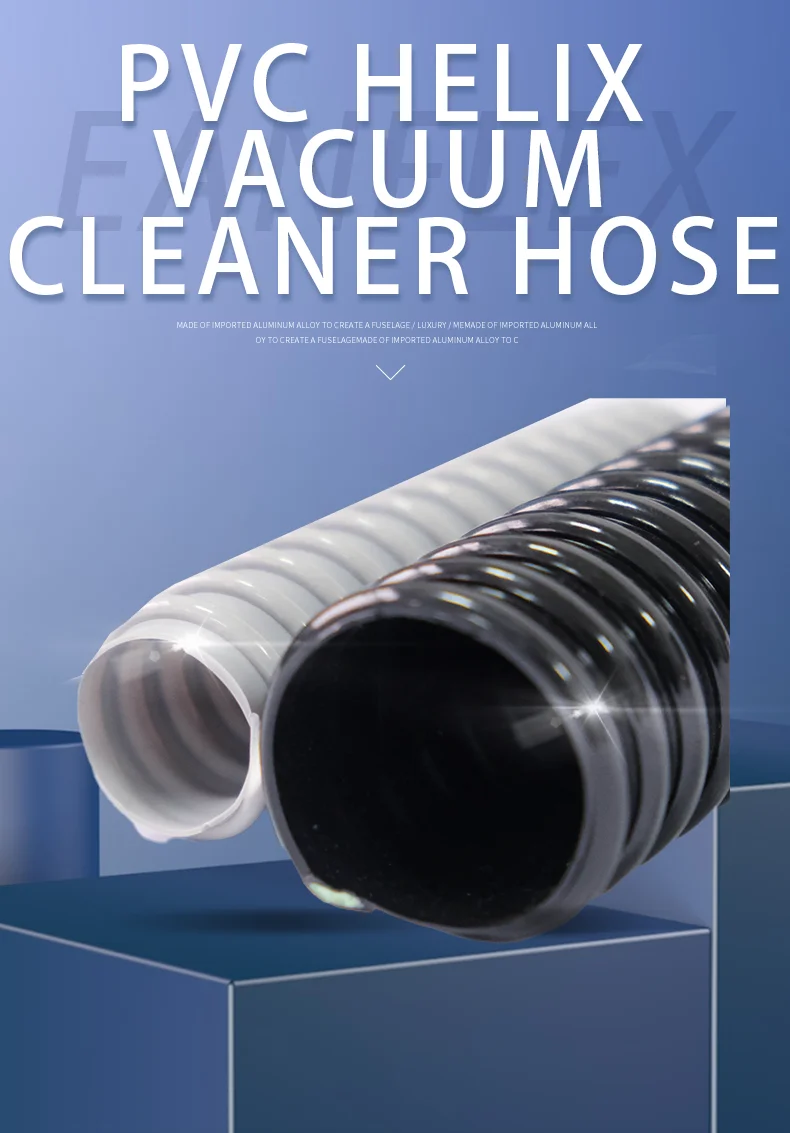 Grey Color Light Pvc Helix Vacuum Cleaner Hose Pvc Spiral Discharge ...