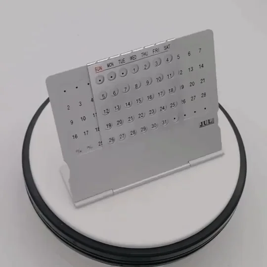 Mini Aluminium Perpetual Calendar For Tables Office Gifts Promotions ...