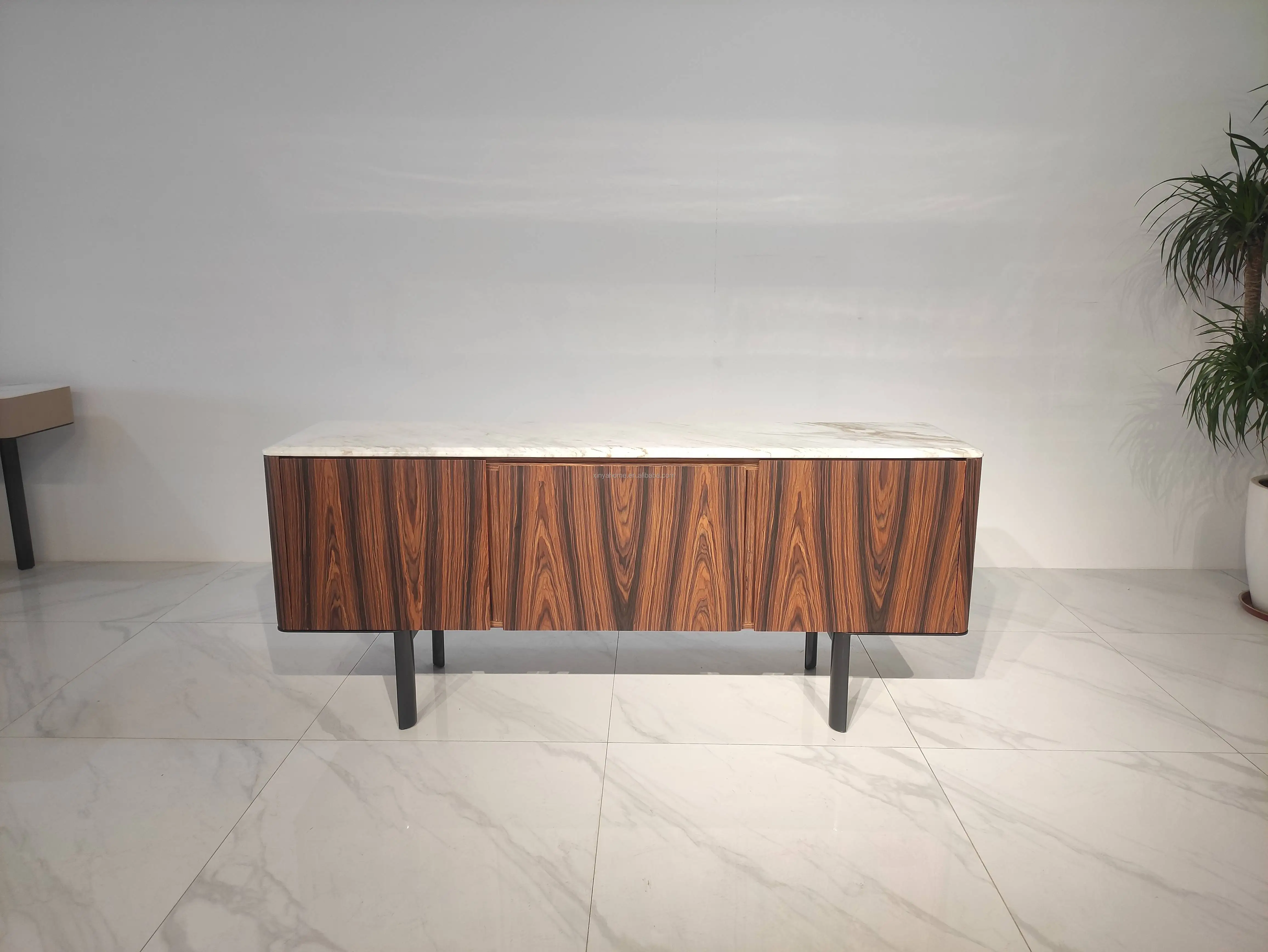Modern Luxury Ceramic TV Stand Home Furniture Coffee Table Set TV Unit ...