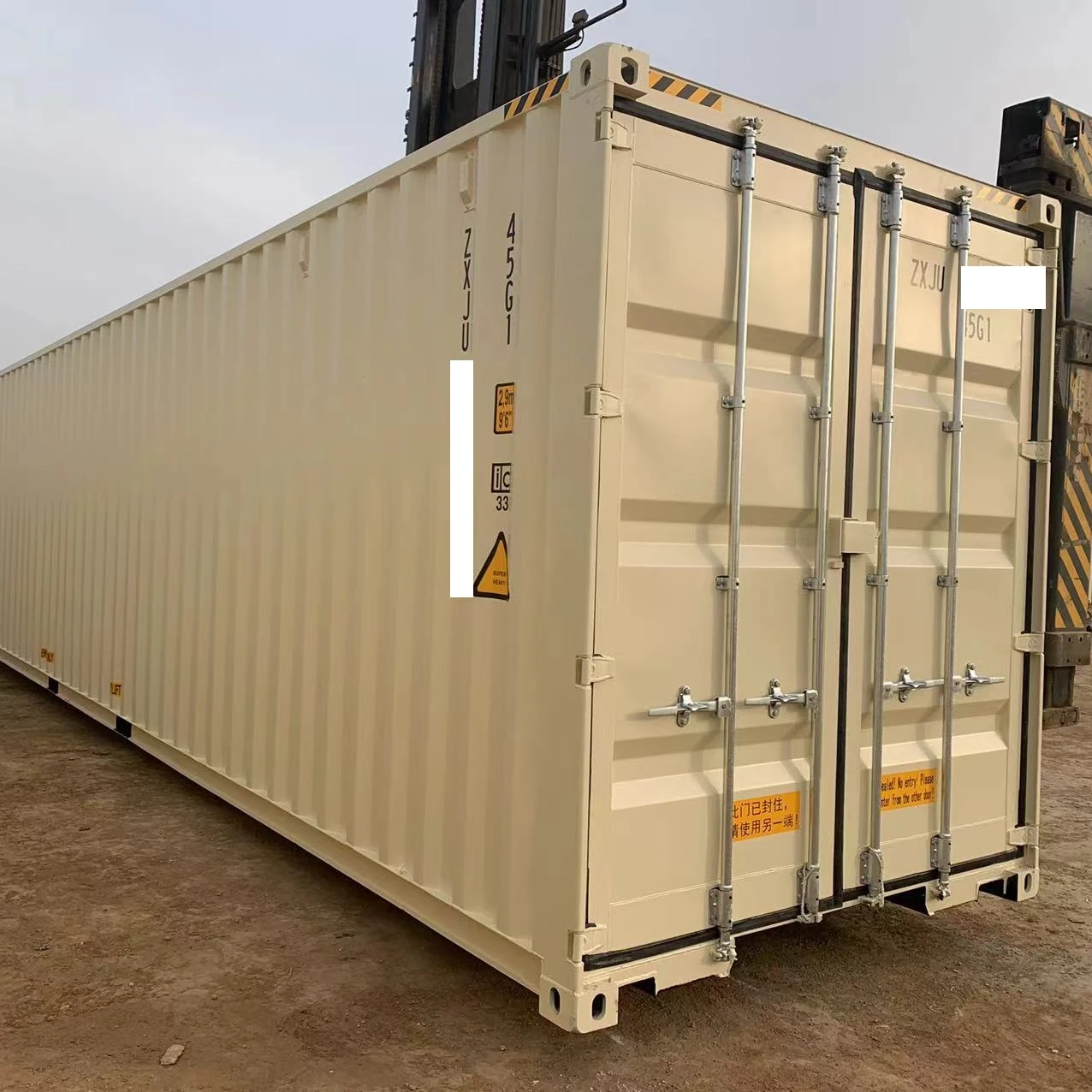 40HCDD double doors high cube Standard oversea cargo shipping and ...