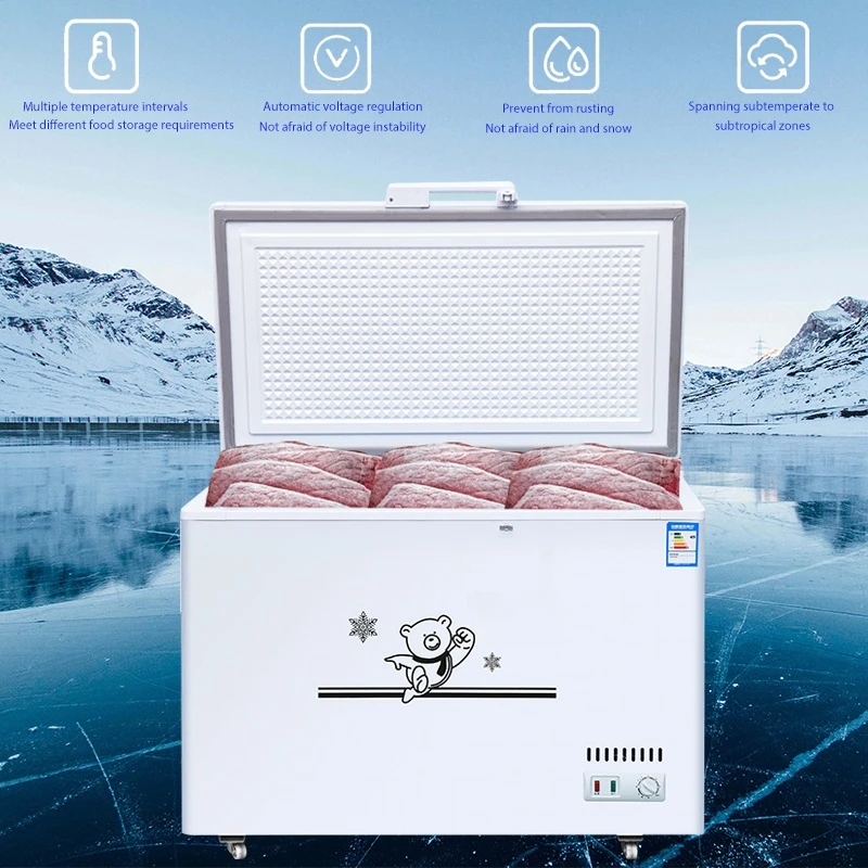 718L Horizontal Supermarket Fridge - Deep Display Freezer