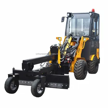 Hydraulic Grader Blade Articulated Wheel Loader With Skid Steer Loader ...