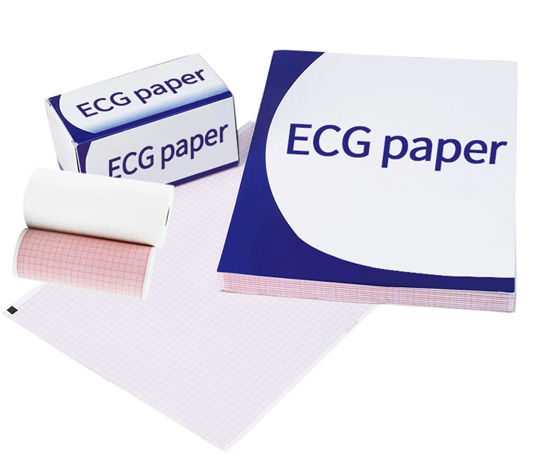 Ekg Thermal Ecg Chart Paper Portable Thermal Print Paper White Hospital ...