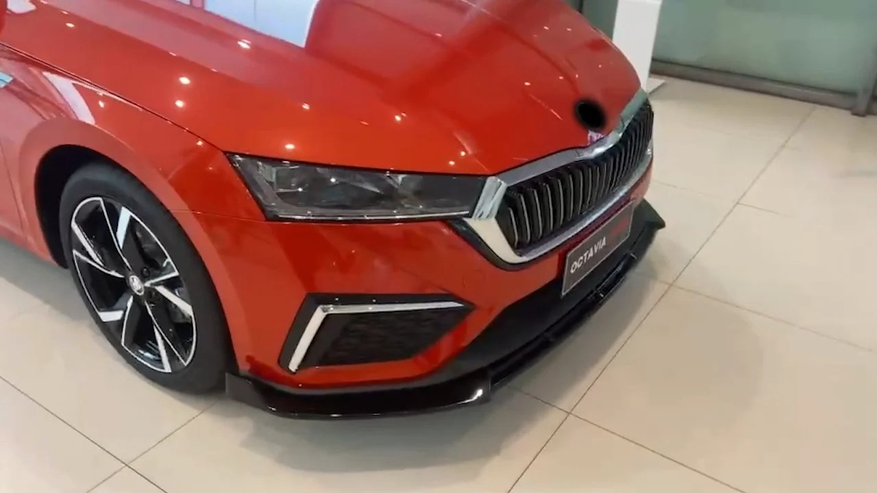 For 2021+ New Skoda Octavia Rs Abs Rear Trunk Wing Lip V Type Spoiler ...