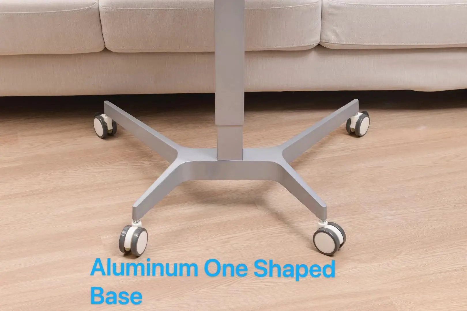 Pneumatic Desk Height Adjustable Table Sit Stand Desk Gas Lifted Single ...