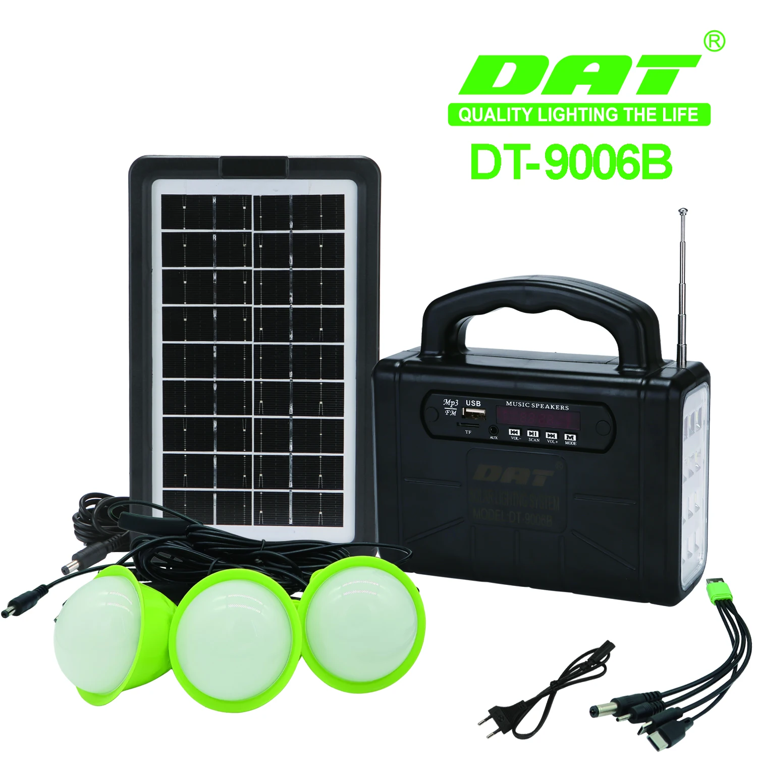 Dt-9006b Dat Solar Rechargeable Light Emergency Light Rechargeable ...