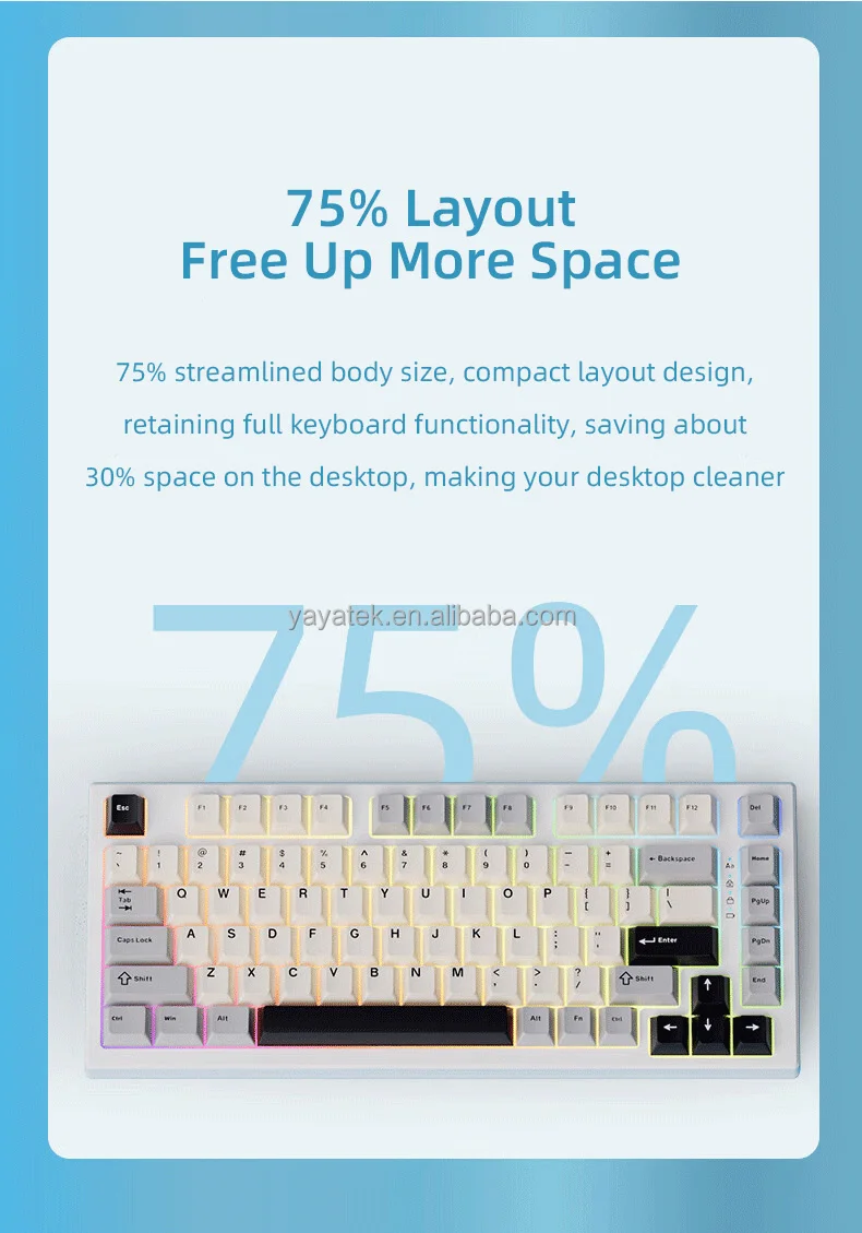 Wireless Rapid Trigger Keyboard Triple Connection Mode Magnetic ...