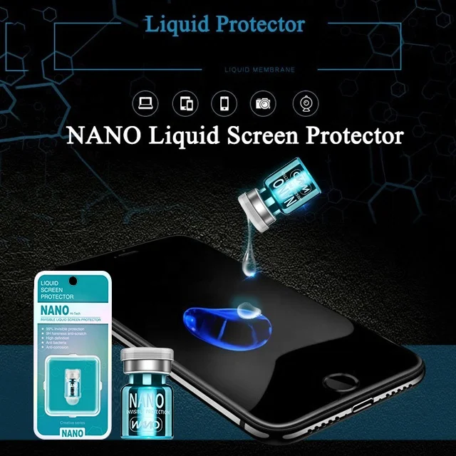 2ML Hi-Tech Nano Liquid Screen Protector for Cellphone Universal Glass ...