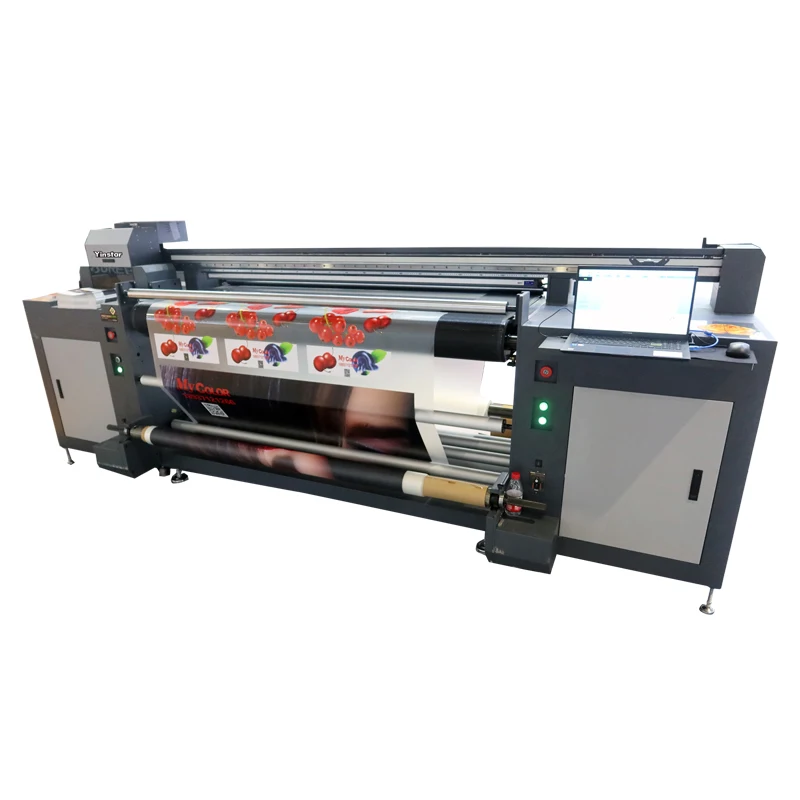 1.8m Wide Digital Uv Inkjet Hybrid Printer With Roll To Roll And ...