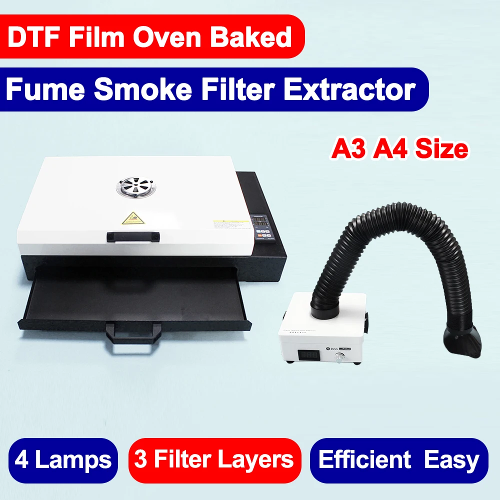 DTF Mini Oven Dryer Heat Device PET Film Curing A3 A4 Hot Melt Powder Heating Direct to Film ...