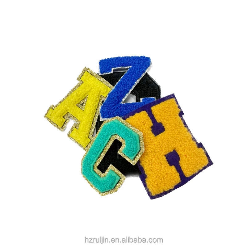 Custom Chenille Letter Patches No Minimum,Chenille Hoodie Letterman ...