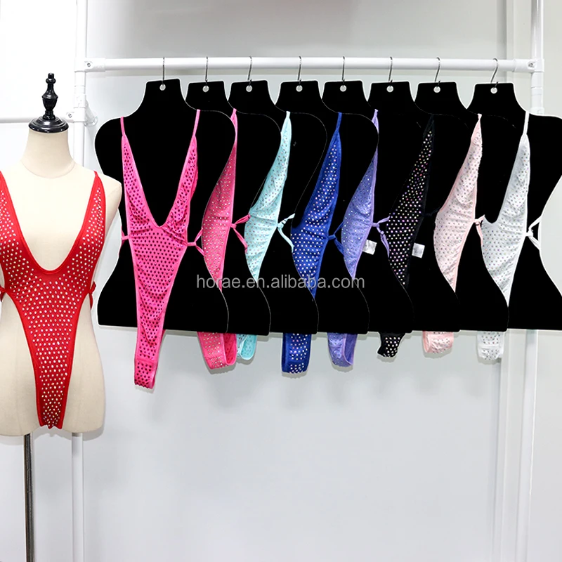 B099 Fashion Sexy Micro Rhinestone Bikini Connector Crystal Rhinestone ...