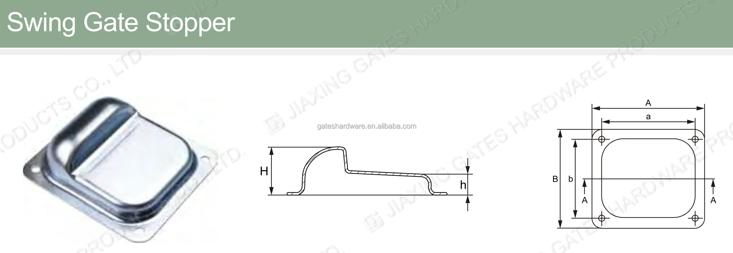 Zinc Plated Sliding Gate Stopper Swing Gate Stopper - Buy Steel Bumper ...